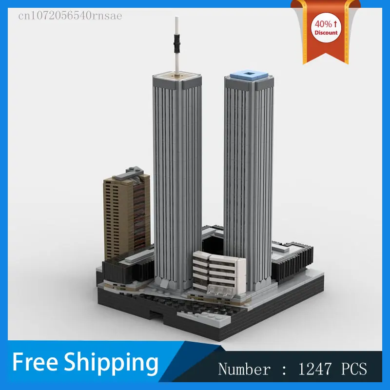 The-World-Trade-Center-MOC-Building-Blocks-Twin-Tower-Model-Urban ...