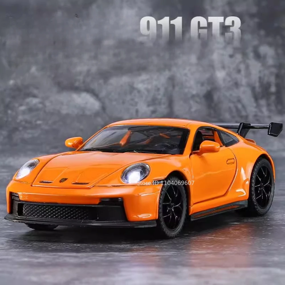 1:32 Scale 911 GT3 Toy Model Cars Metal Diecast Pull Back 4 Doors ...