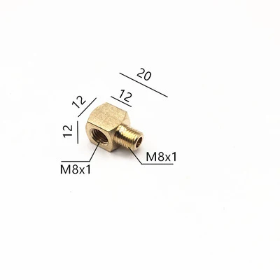 M6 M8 M10 1/8" BSP Female To Male Thread Brass Elbow Tube Pipe Fitting ...