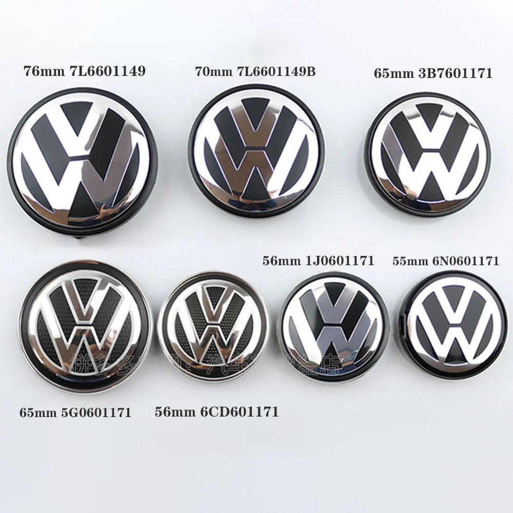 Tapa-central-de-rueda-de-estilo-de-coche-accesorios-de-insignia-para-VW ...