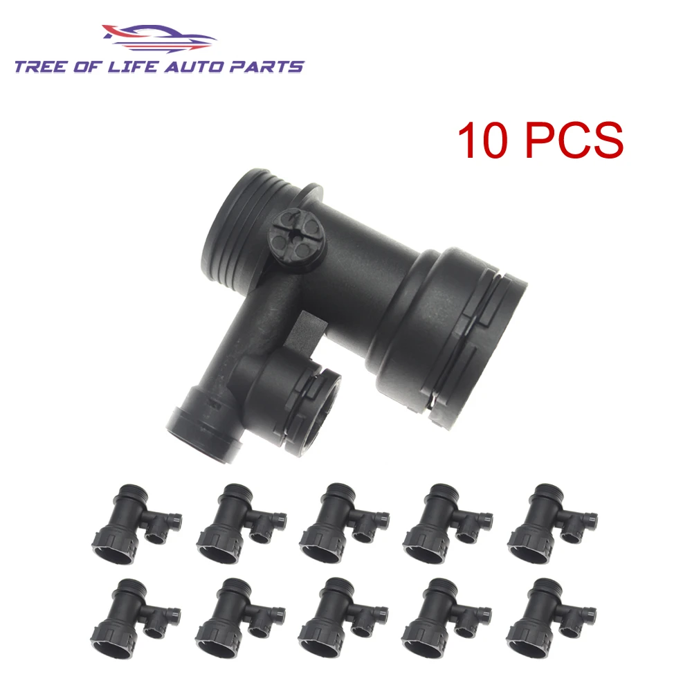 1/2/5/10x NW32/12-0° Upper Engine Radiator Coolant Hose Connector ...
