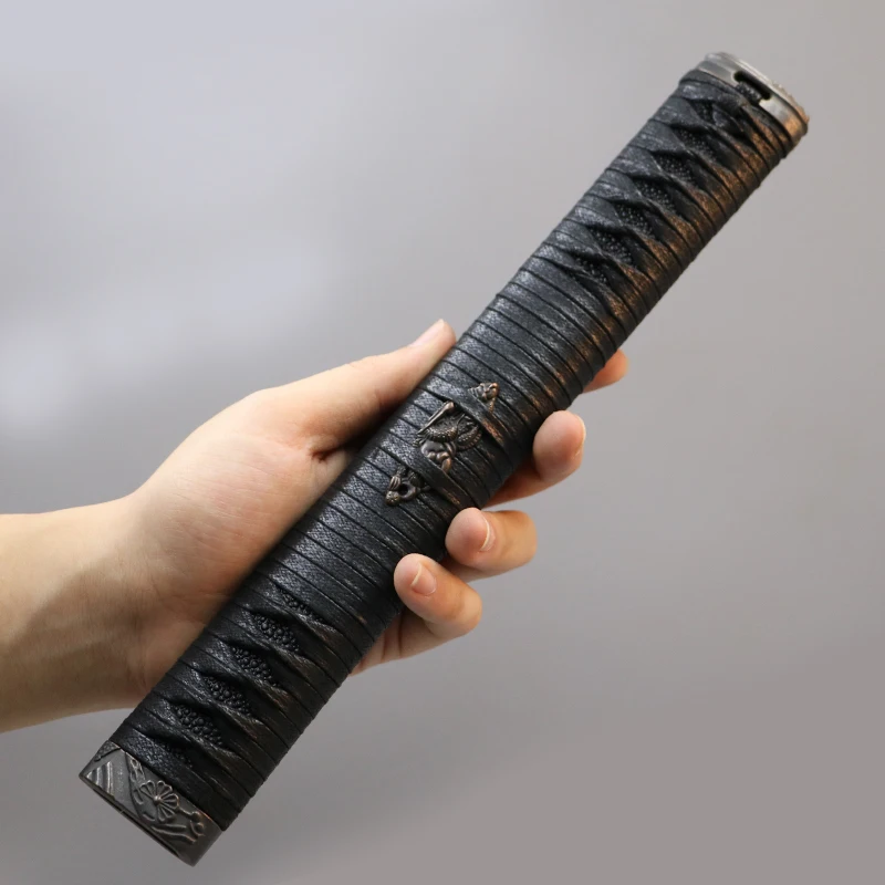 Japon-s-Samurai-Katana-Espada-Montagem-com-Fita-Lin-leo-Preto-Ito-Alloy ...
