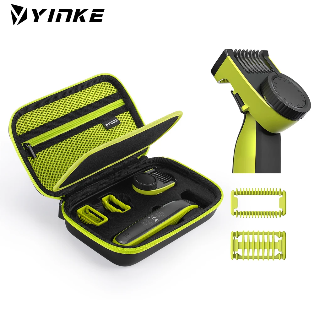 YINKE Adjustable Guide Comb Guards with Case for Philips One Blade ...