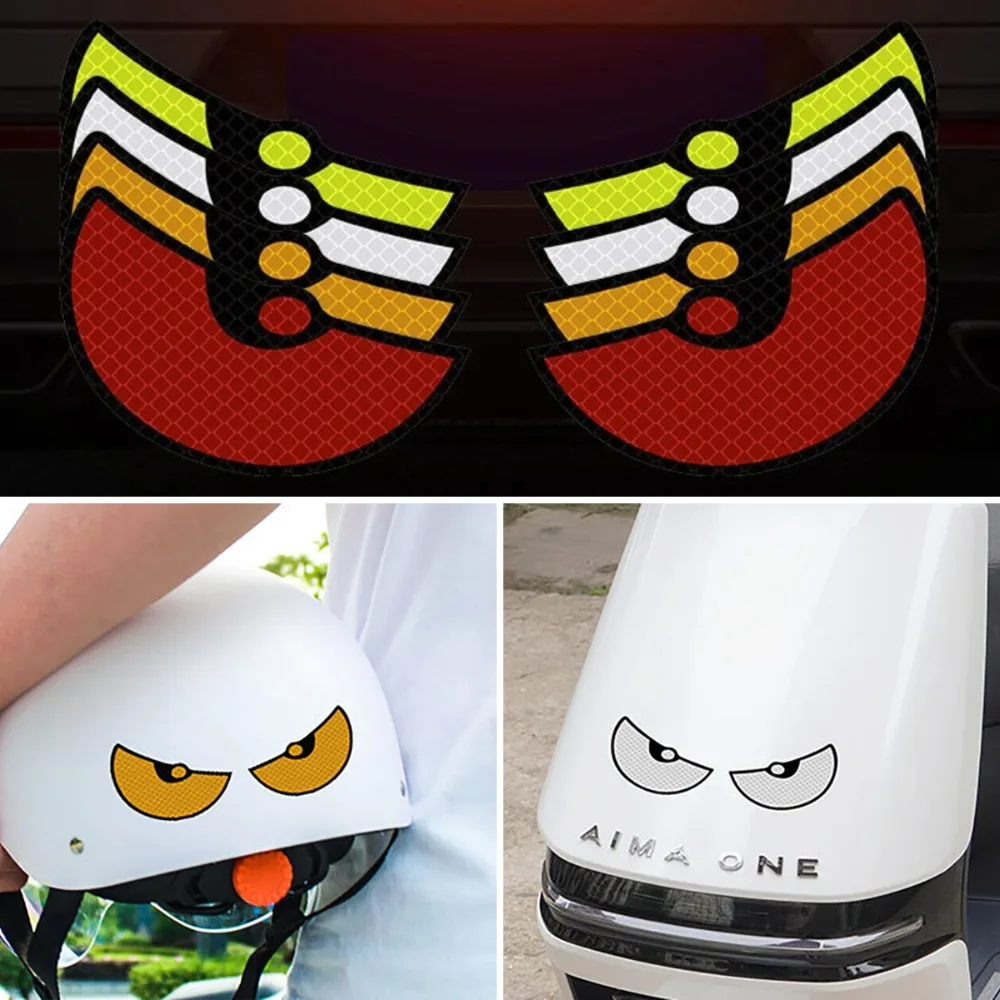 2pcs-set-Creative-Safety-Reflective-Strips-PET-Cat-Eye-Car-Stickers ...