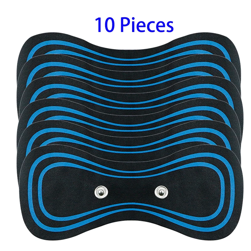 Neck Massage gel pad Electric EMS Mini Cervical Back Muscle Pain Relief ...