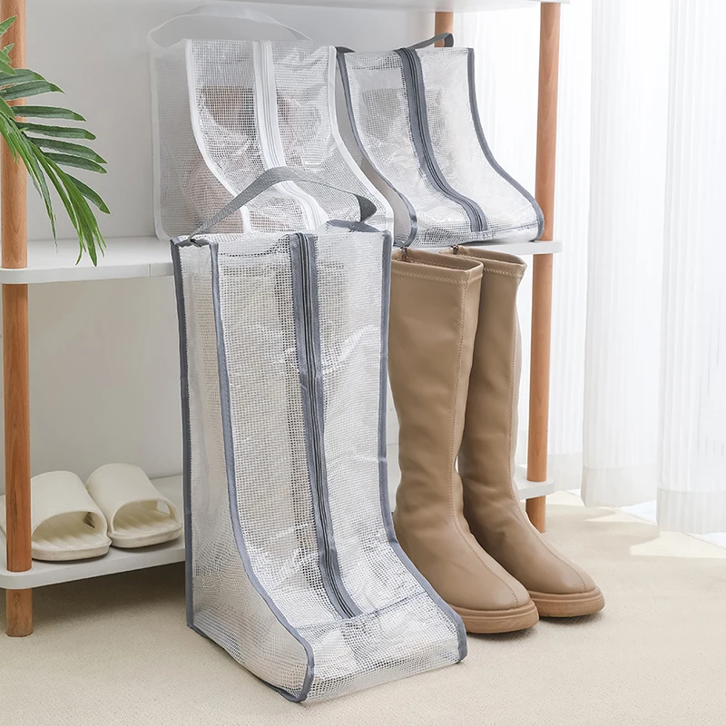 Waterproof-Dustproof-Transparent-Shoes-Protection-Bag-Boot-Storage-Bag ...