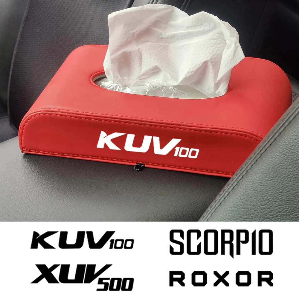 Car Tissue Box Armrest Type Leather Napkin Box For Mahindra XYLO E ...