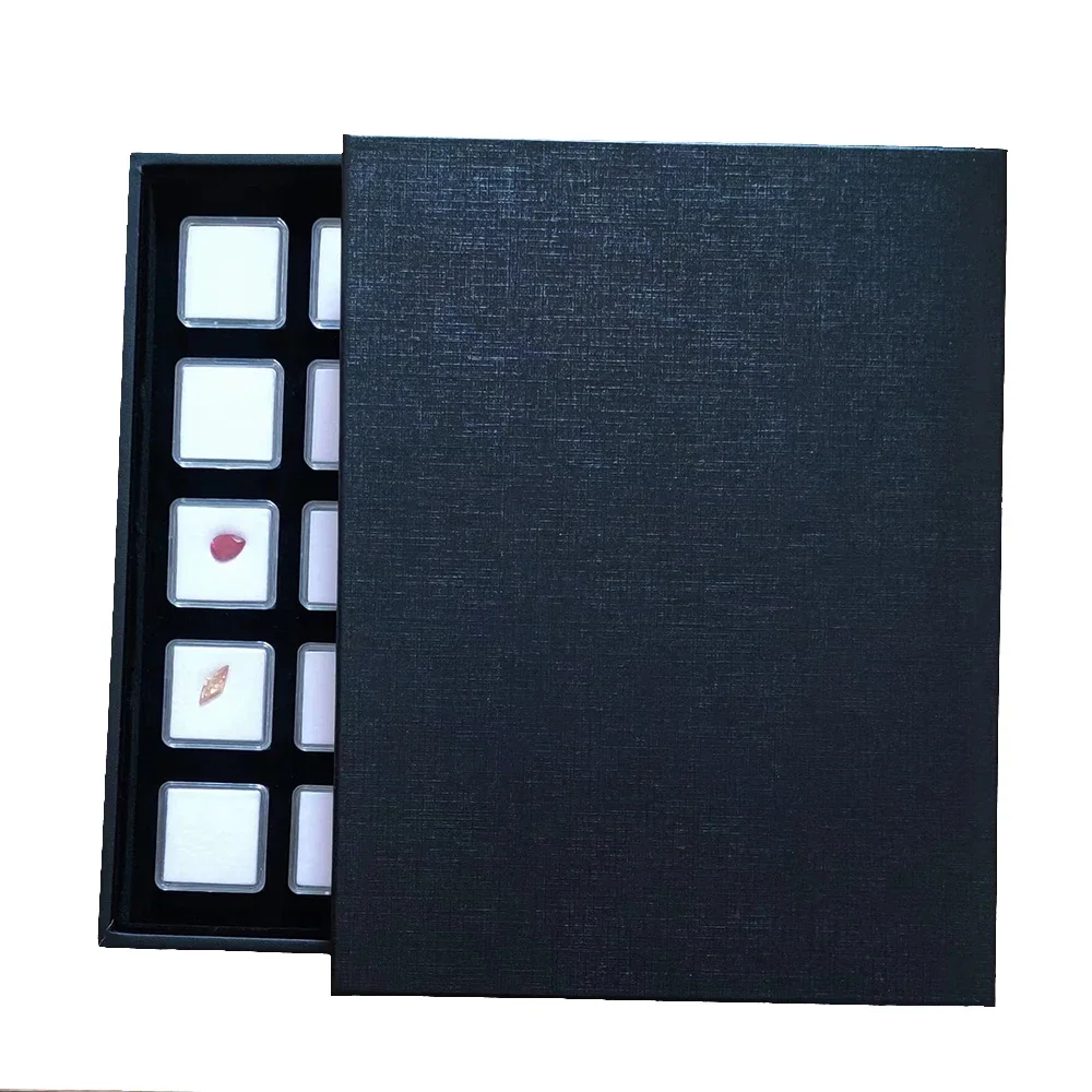 Clear Loose Diamond Storage Box 40x40mm Gems Stone Packaging Organizer ...