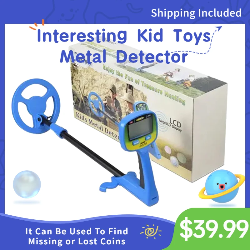 Metal Detector MD1010 Children Treasure Hunting Sensitive Underground ...