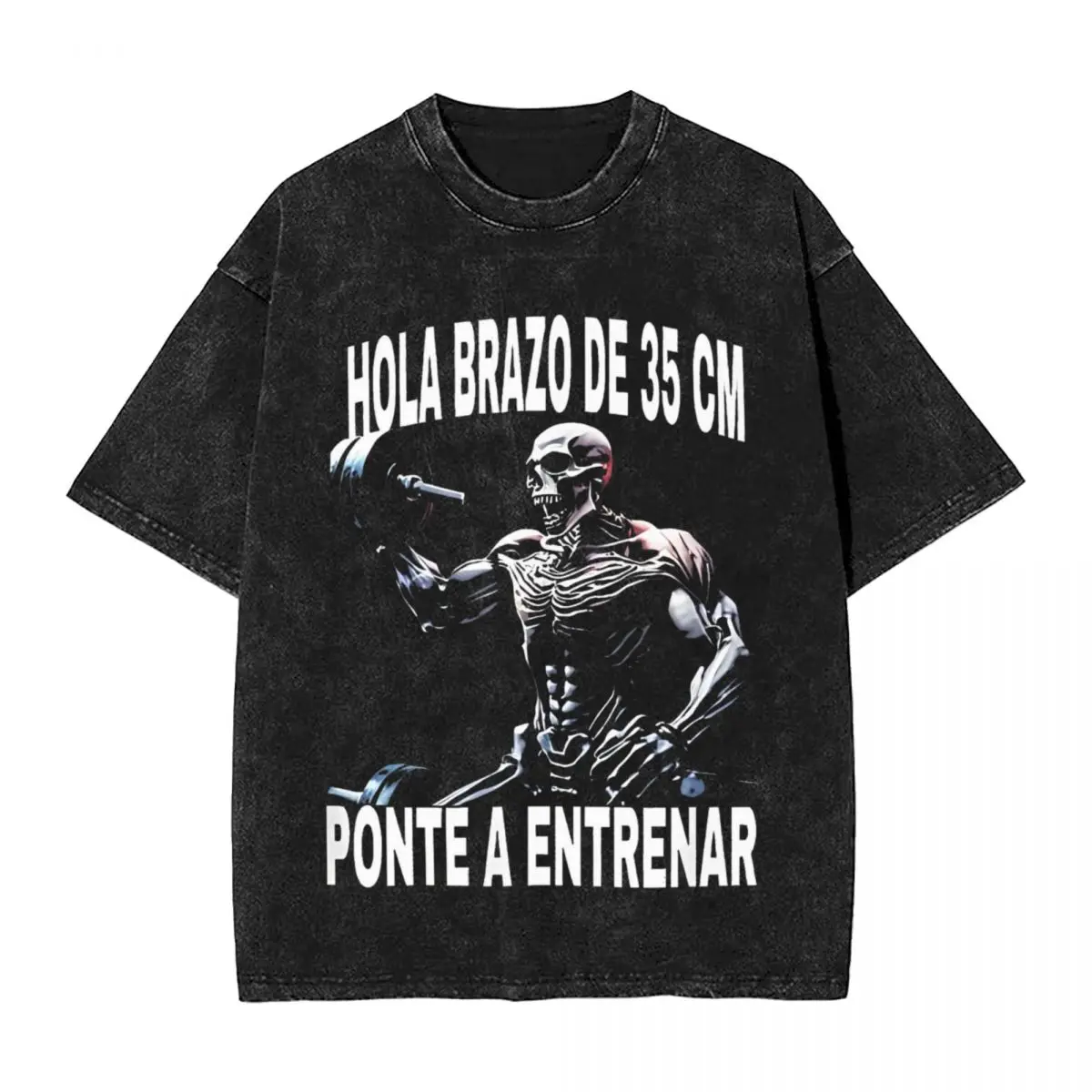Camiseta-de-gran-tama-o-para-hombre-camisa-holgada-de-gimnasio-Calacas ...