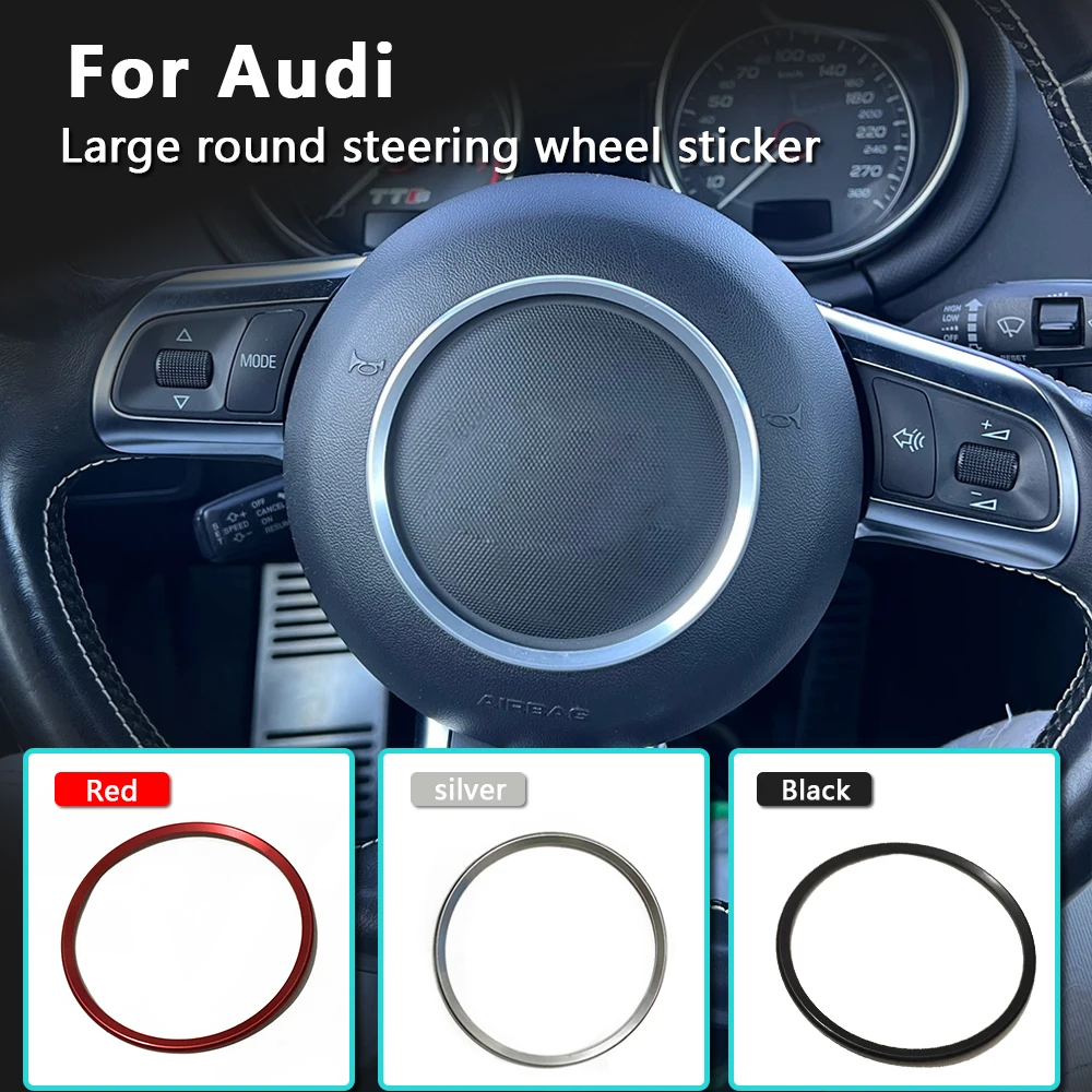 Car Steering Wheel Panel Ring Trim Cover Sticker for Audi A1 A3 A4 A5 ...