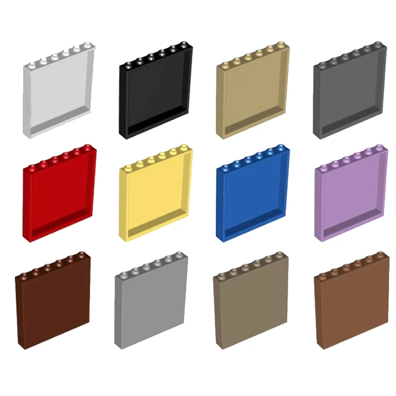 20pcs MOC bricks 1x6x5 window glass house wall compatible with 59349 ...