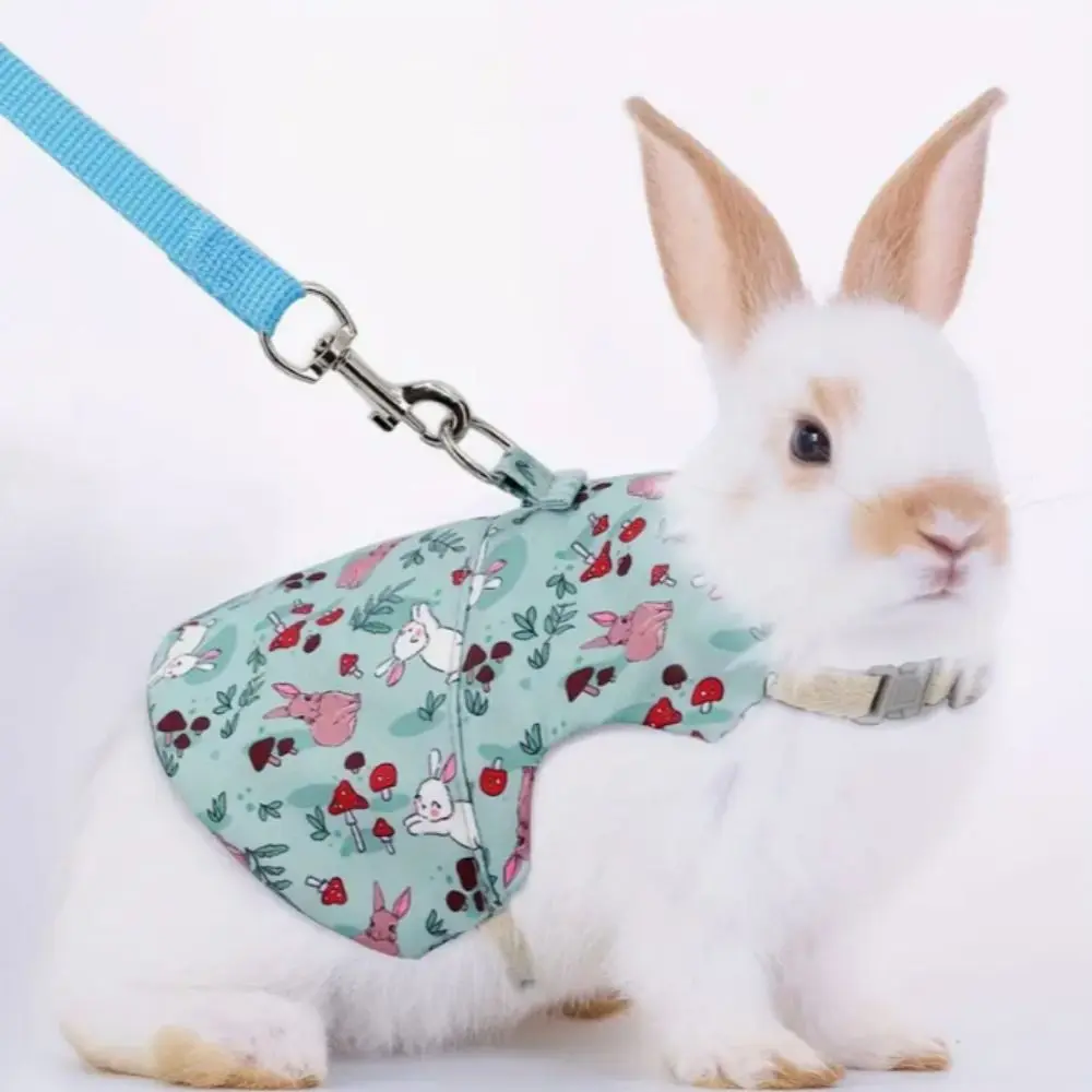 Polyester-Rabbit-Harness-Leash-Set-Cartoon-Pattern-Adjustable-Rabbit ...