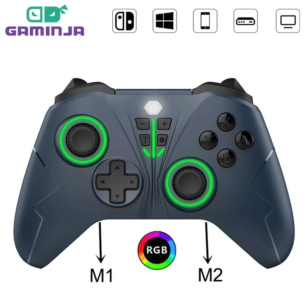 Wireless-Controller-With-Dual-Back-Key-Custom-Programming-RGB-Turbo-BT ...