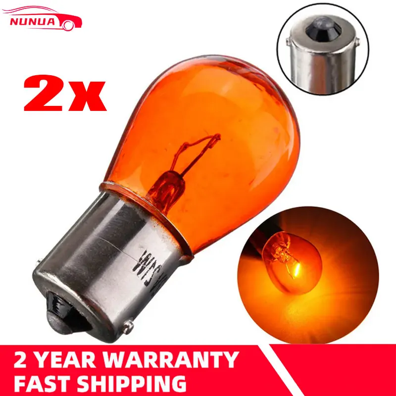 10Pcs-1156-1141-S25-12V21W-BA15S-Amber-Brake-Stop-Tail-Light-Car-Bulb ...