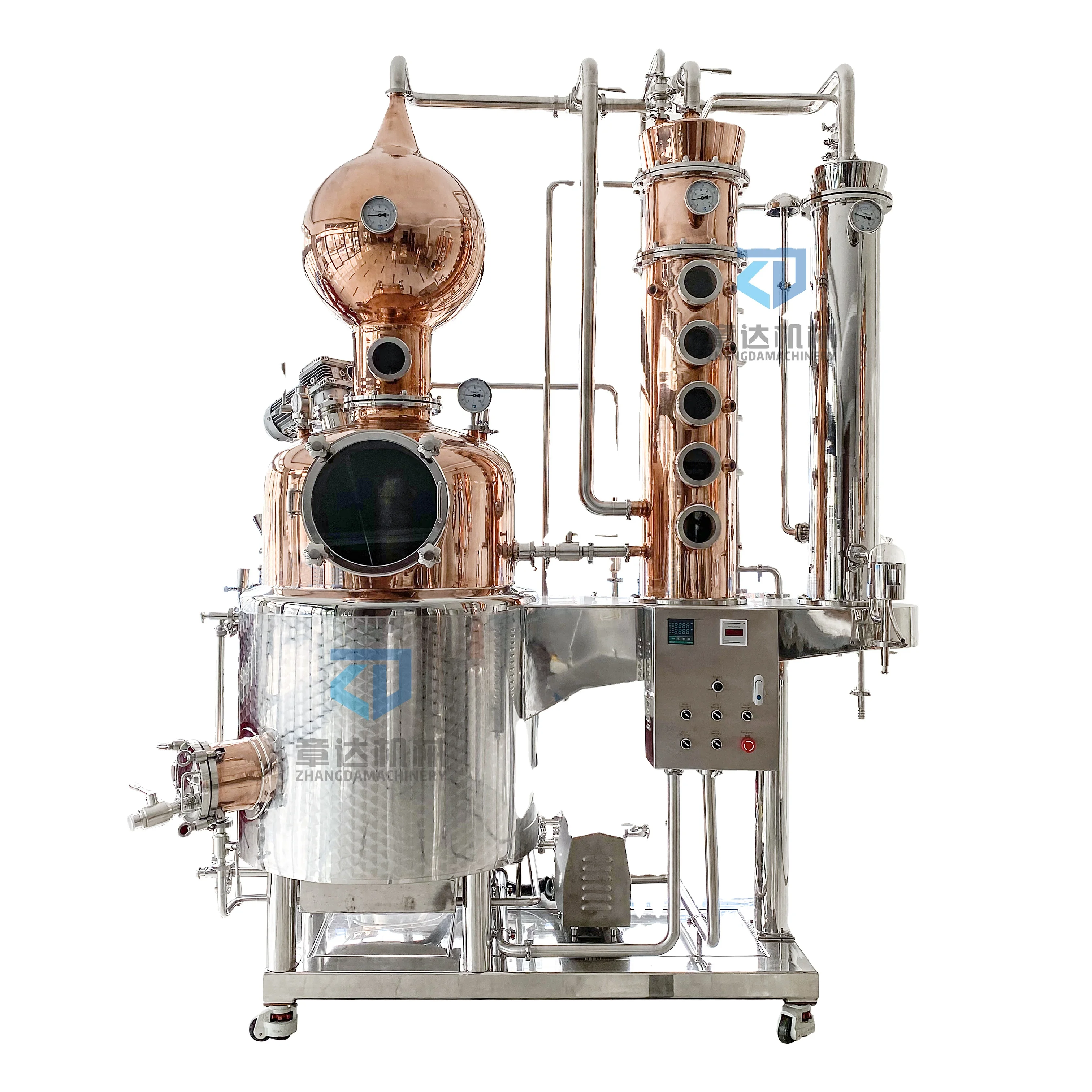 1000L Whisky Distiller Onion Head Gin Still Red Copper Alembic ...