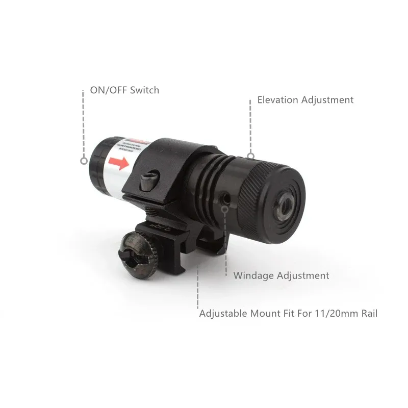 Tactical-Compact-Metal-Mini-Red-Dot-Laser-Sight-Riflesscope-Pistol ...