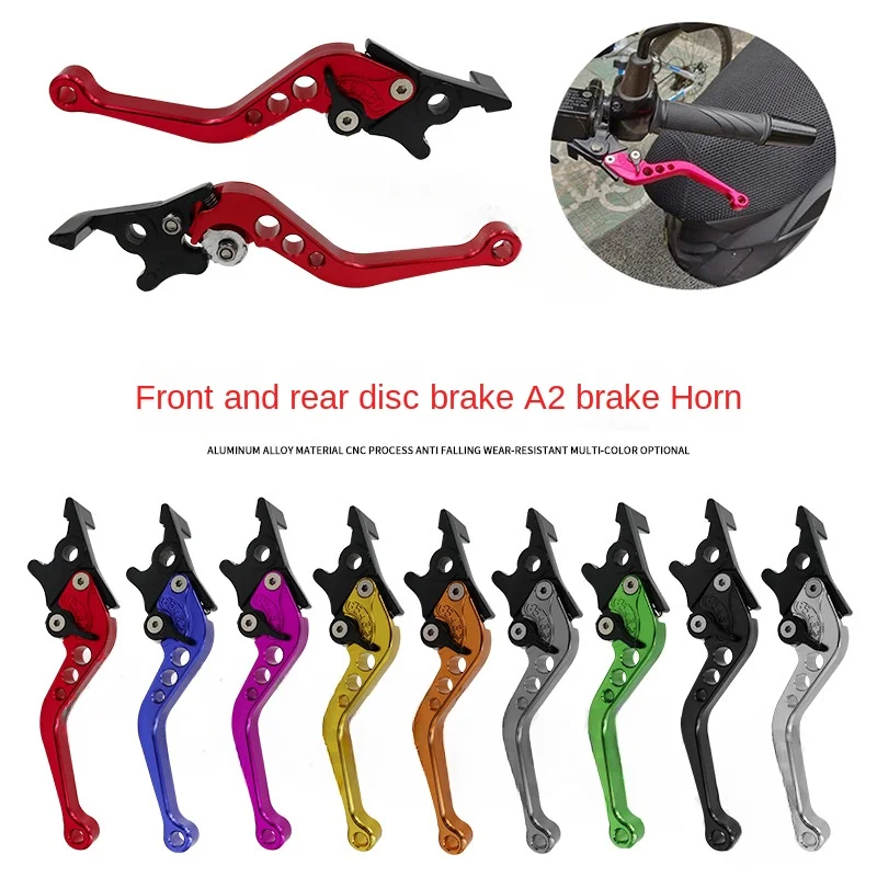 Hot-2-Pcs-Universal-CNC-Alloy-Motorcycle-Brake-Handle-Adjustable-Size ...