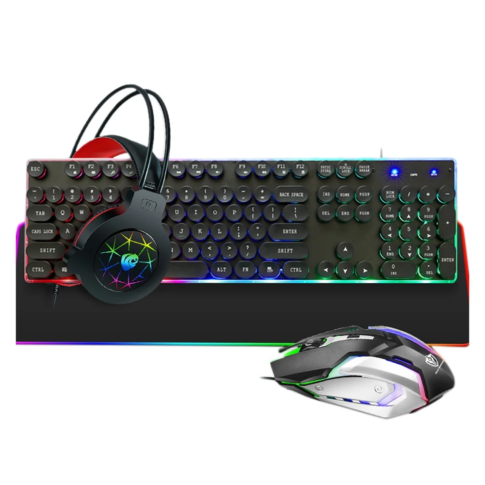 PANTSAN-Gaming-Keyboard-and-Mouse-Mouse-Pad-and-Gaming-Headset-Wired ...