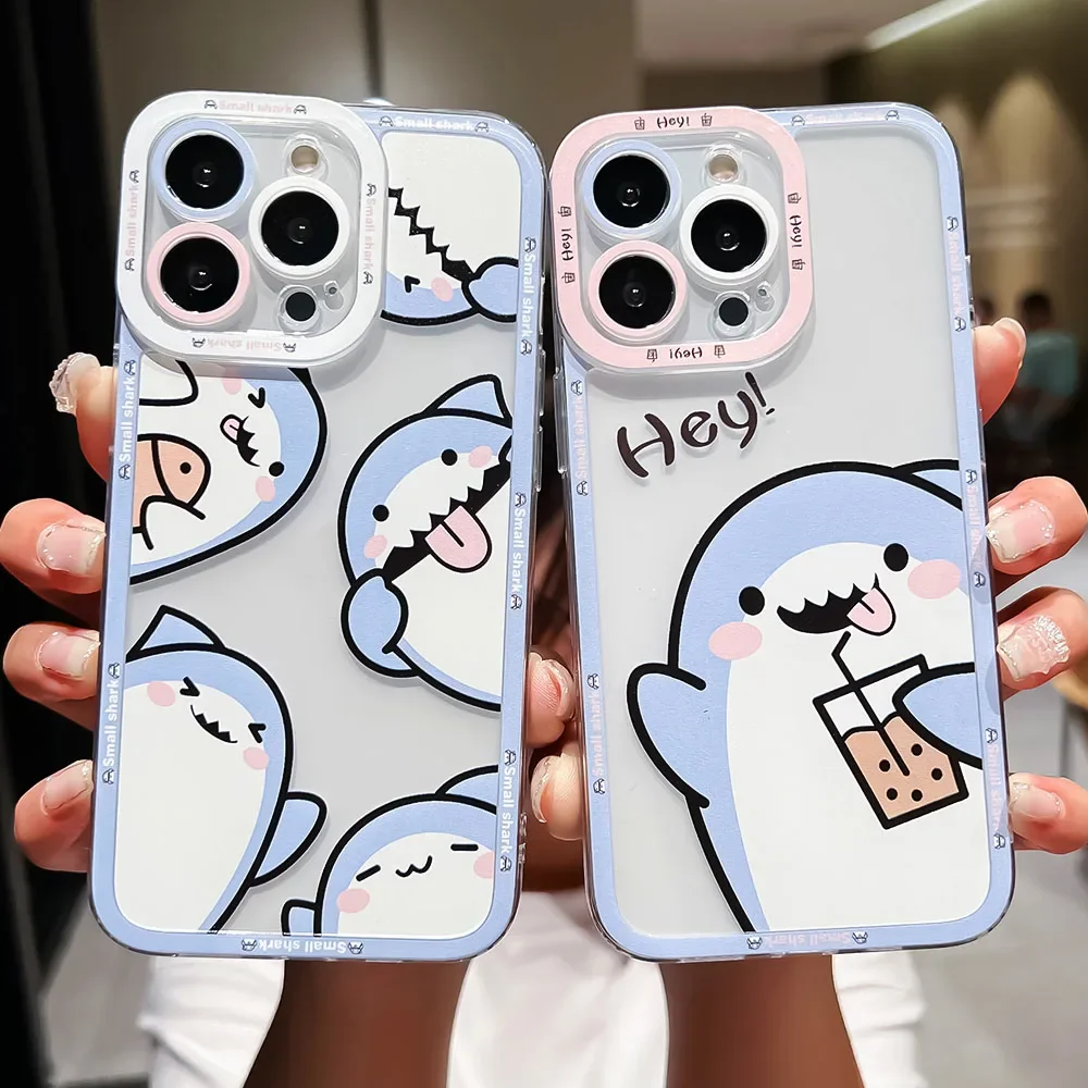 SoCouple Cute Shark Soft Silicone Phone Case for P50 Pro (WK205 ...