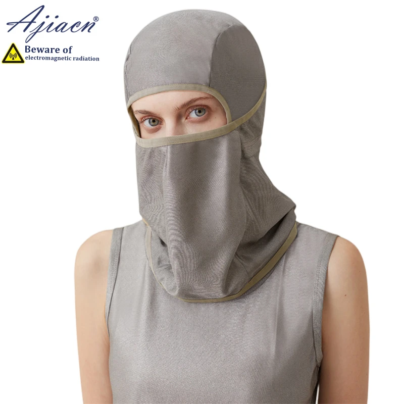 Silver Fiber Head Hood | Emf Protection Hood | Emf Mask Silver | Anti ...