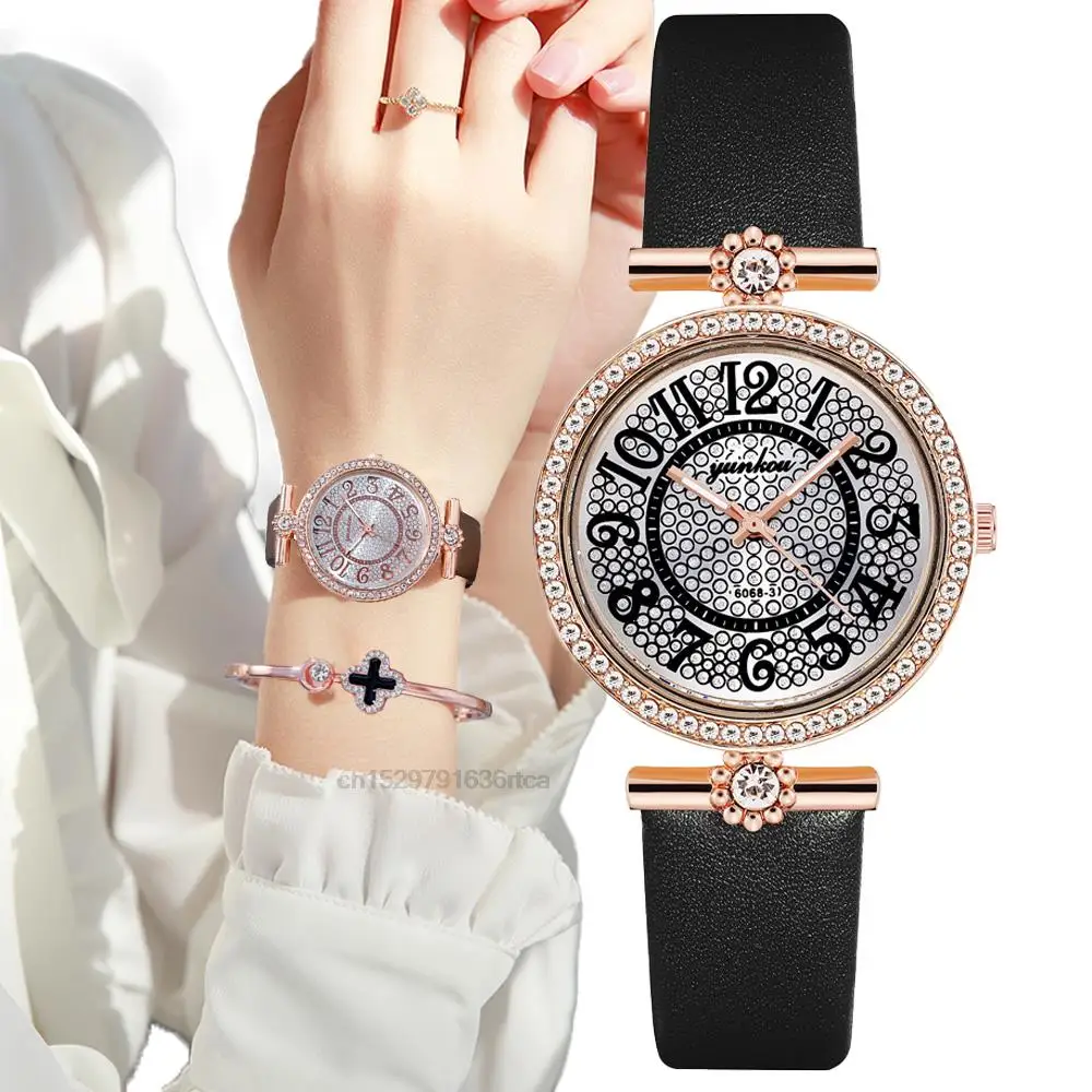 Luxury Diamond Women Fashion 2022 Hot Watches Set Qualities Ladies ...