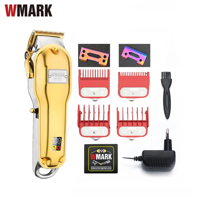 Hot Sale WMARK All-metal cordless hair clipper NG-2019 NG-2020 Electric ...