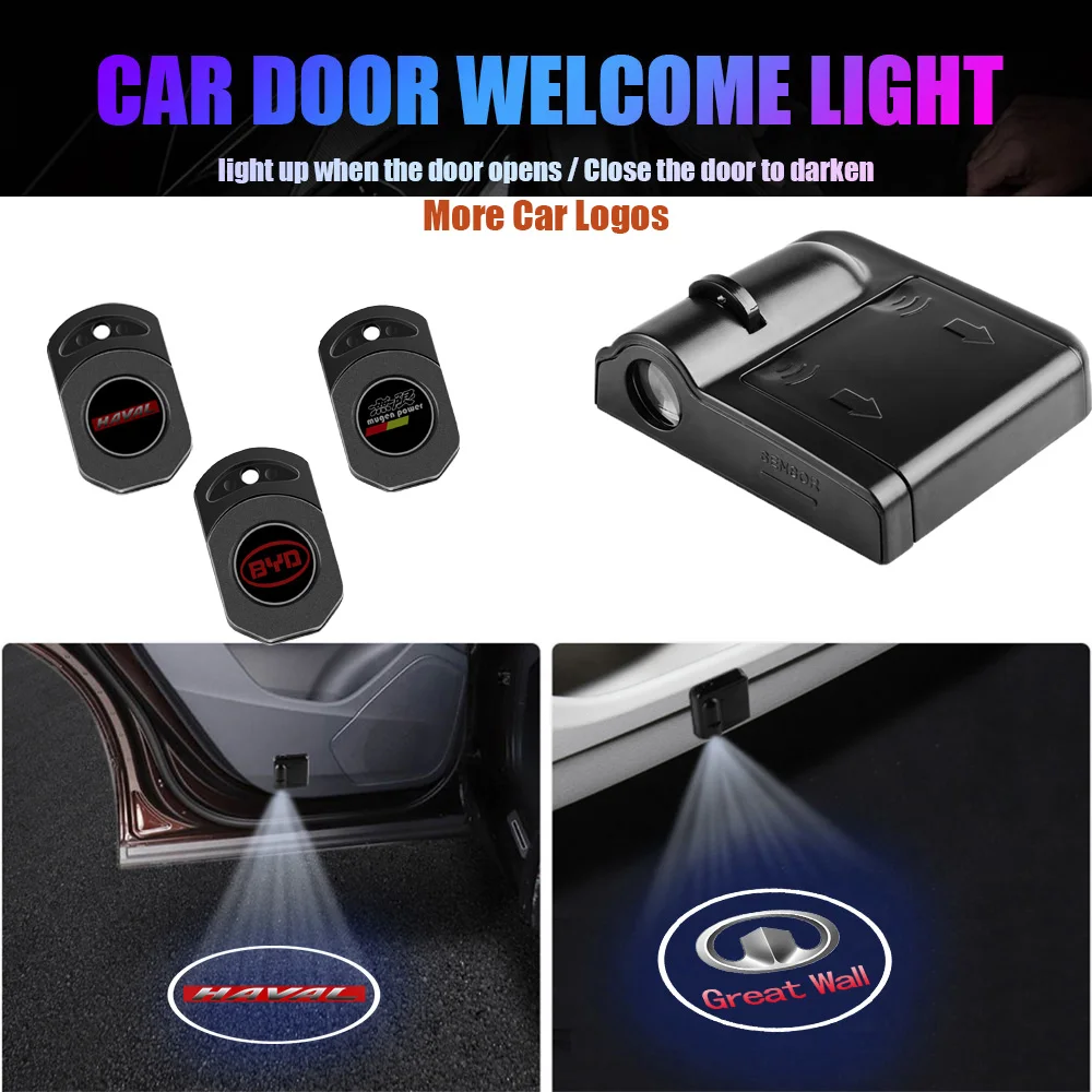 Auto-Emblem-Car-Door-Welcome-Light-Lamp-Wireless-Laser-Projector-LED ...