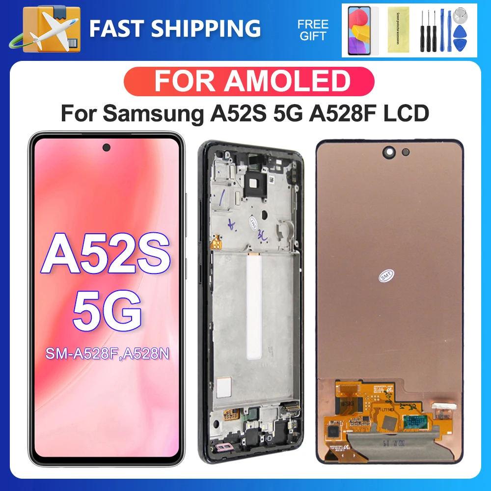 A52S-5G-For-Samsung-For-AMOLED-A528-A528B-A528B-DS-A528N-LCD-Display ...