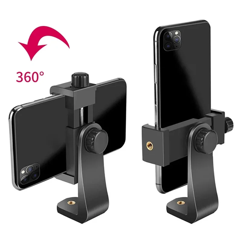 Universal-360-Degree-Rotation-Cell-Phone-Tripod-Mount-Adapter-Bracket ...