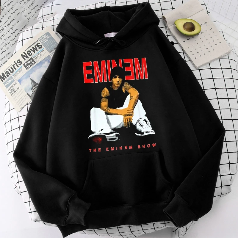 Eminem Hoodies Men Fashion Coat Harajuku Rapper Hoodie Kids Hip Hop ...