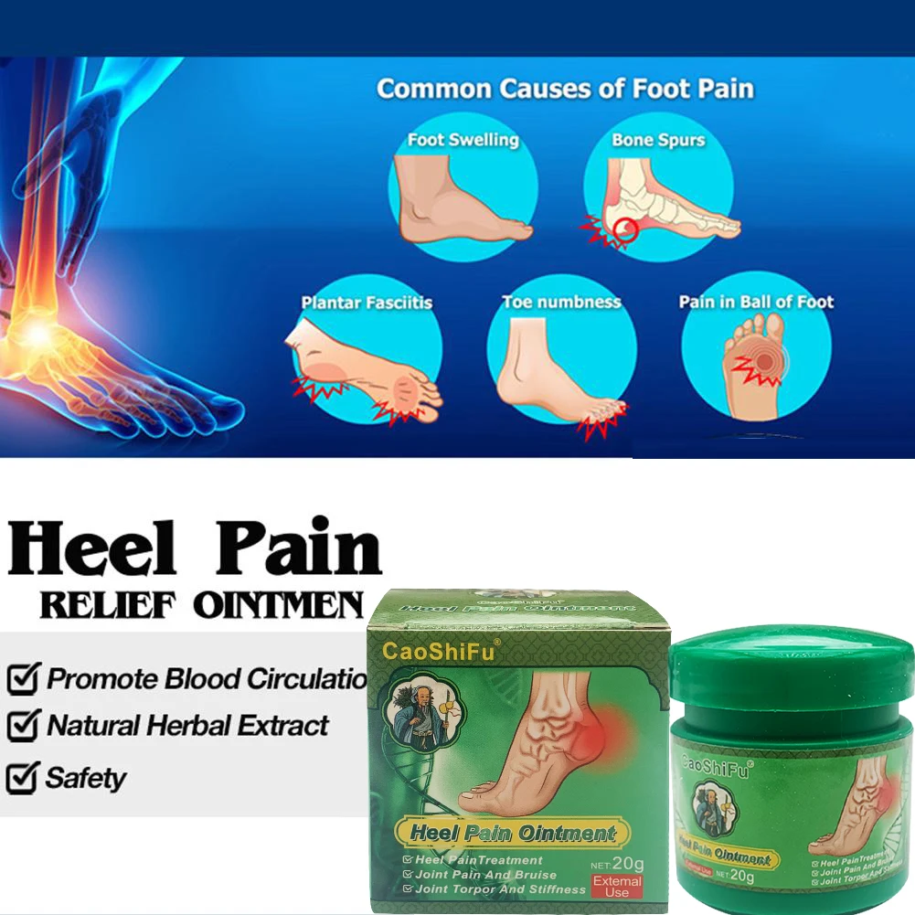 20g Traditional Chinese Herb Heel Pain Cream For Fast Heel Pain Relief ...