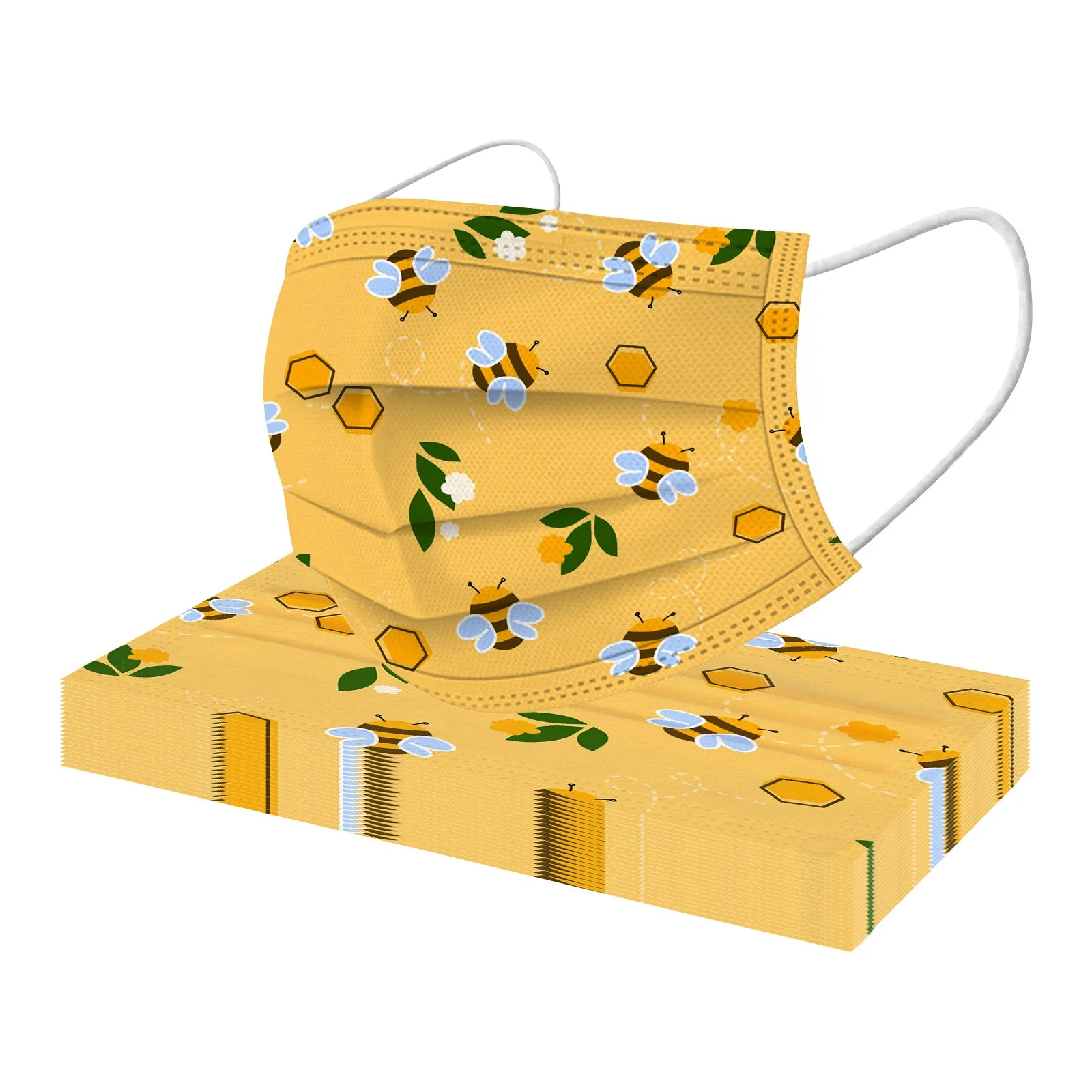 Adult Spring Bee Disposable Face Mask | Fashion Masks Australia