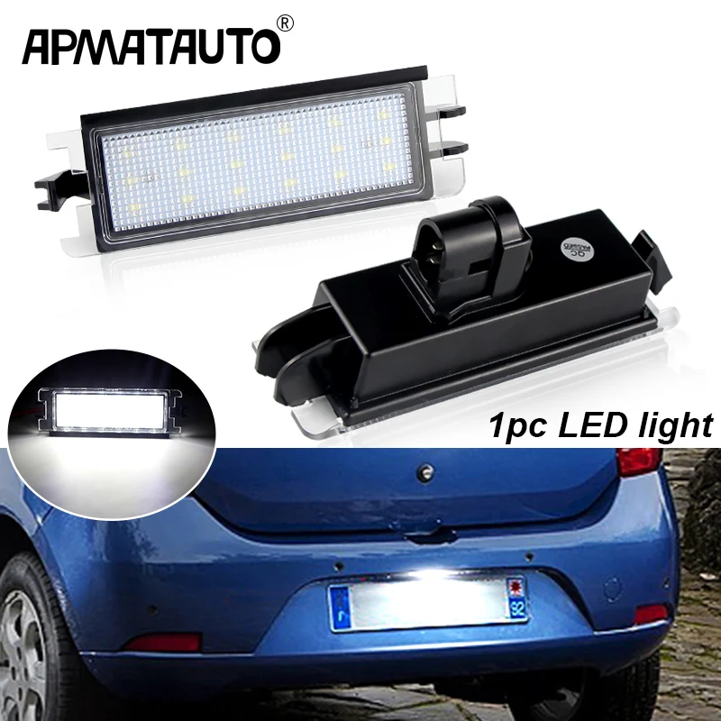 1Pc LED License Number Plate Light For Dacia Logan I 2004-2012 Sandero ...