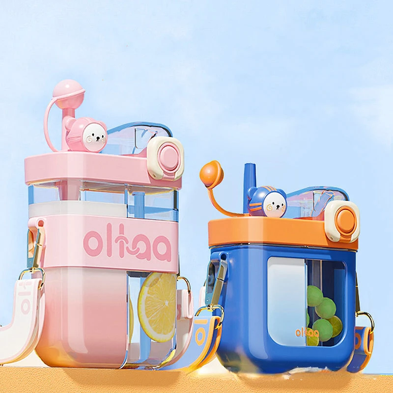 Double Portable Water Bottle | Kawaii Double Water Bottles | Double Drink Bottle Kids - Water ...