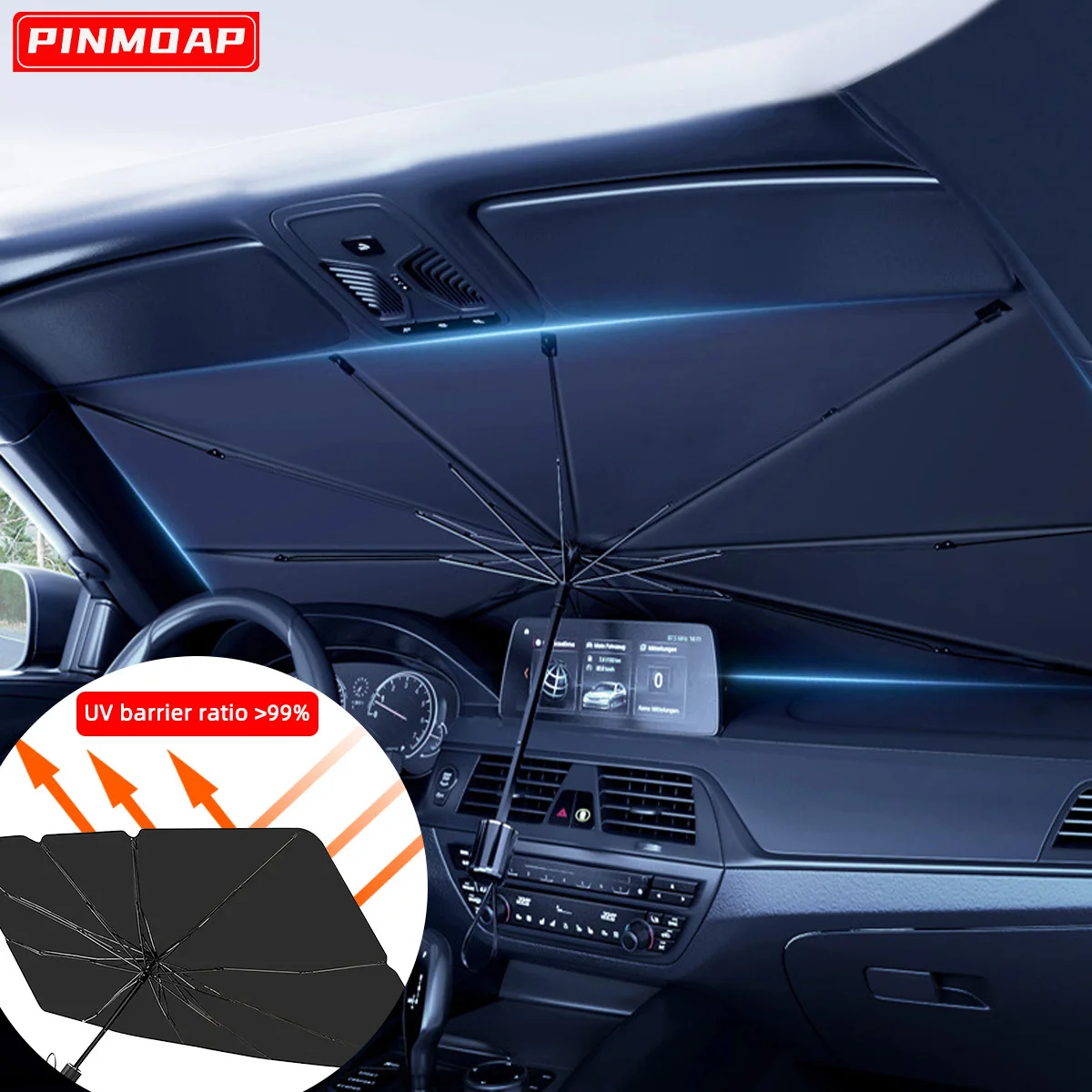 Car Sunshade Umbrella Car Sun Shade Protector Parasol Summer Sun ...