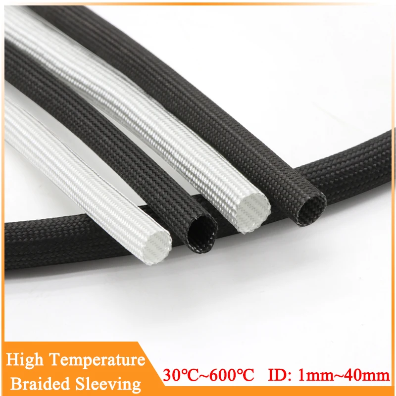 1-2-5-10M-Braided-Fiberglass-Sleeve-ID-1mm-40-mm-High-Temperature-600 ...