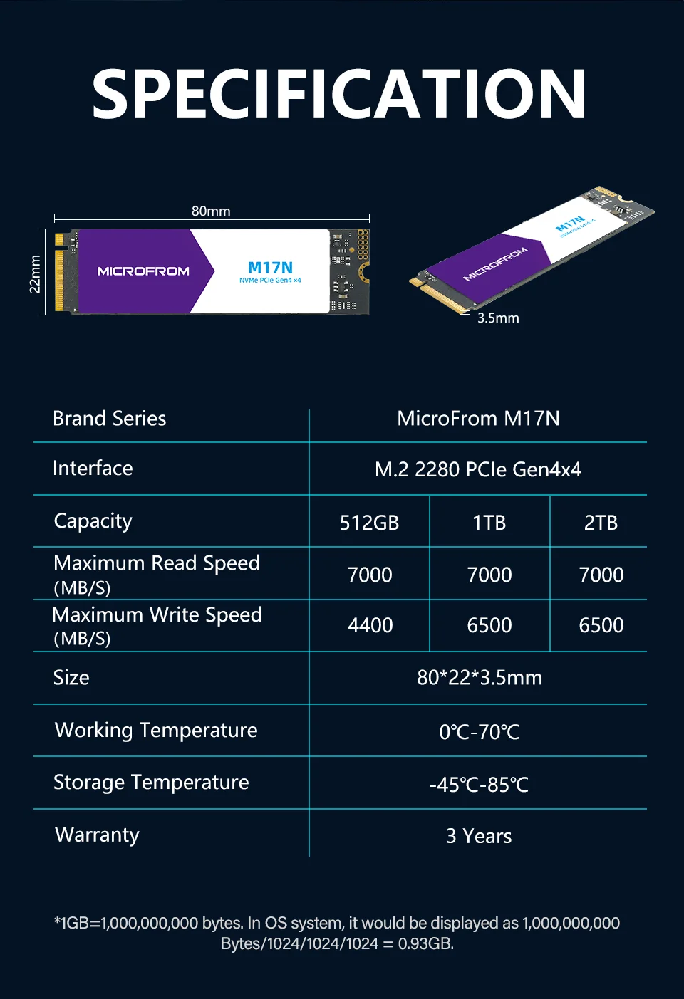 MicroFrom SSD NVMe M2 2TB 1TB 512GB M.2 2280 SSD Drive for PS5 Laptop ...