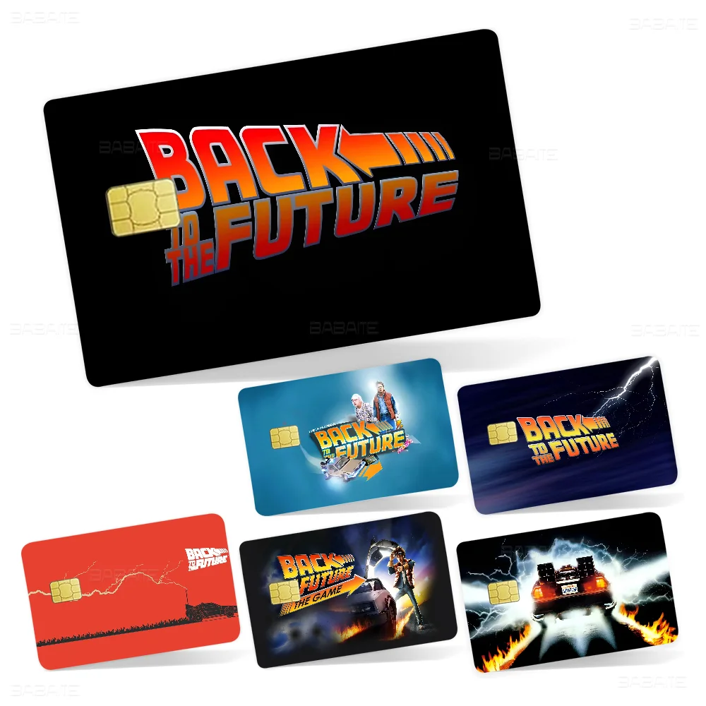 Back To The Future Anmie Sticker Film Skin Cover for Credit Card Debit ...