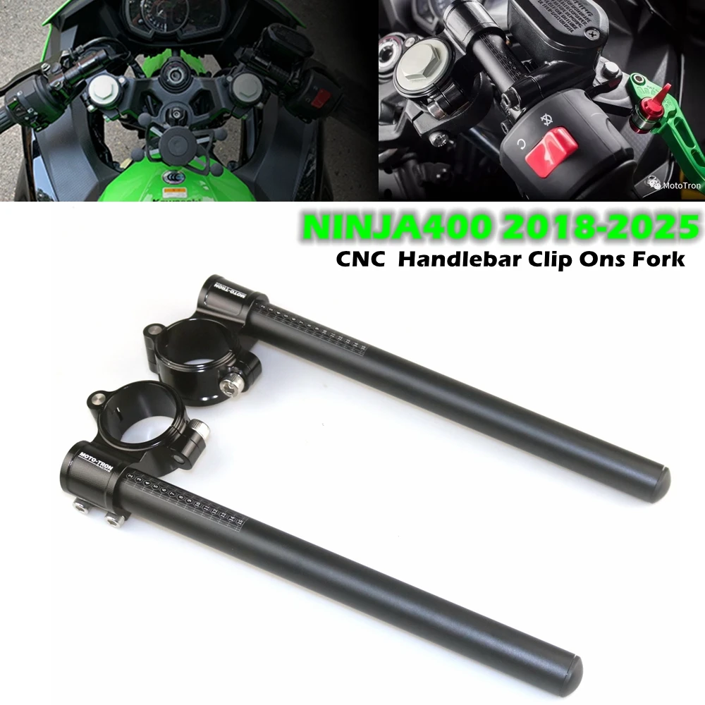 MOTO-TRON Motorcycle CNC Handlebar Clip Ons Fork handle bars Clip ons ...