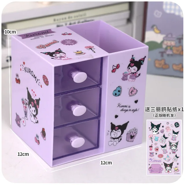 Kawaii Cute Sanrio Storage Box Mymelody Hellokitty Cinnamorroll Cartoon ...