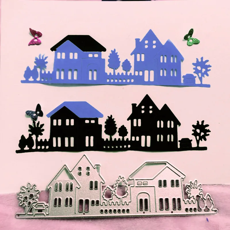 Beautiful house Metal Cutting Dies for DIY Scrapbooking Album Paper ...