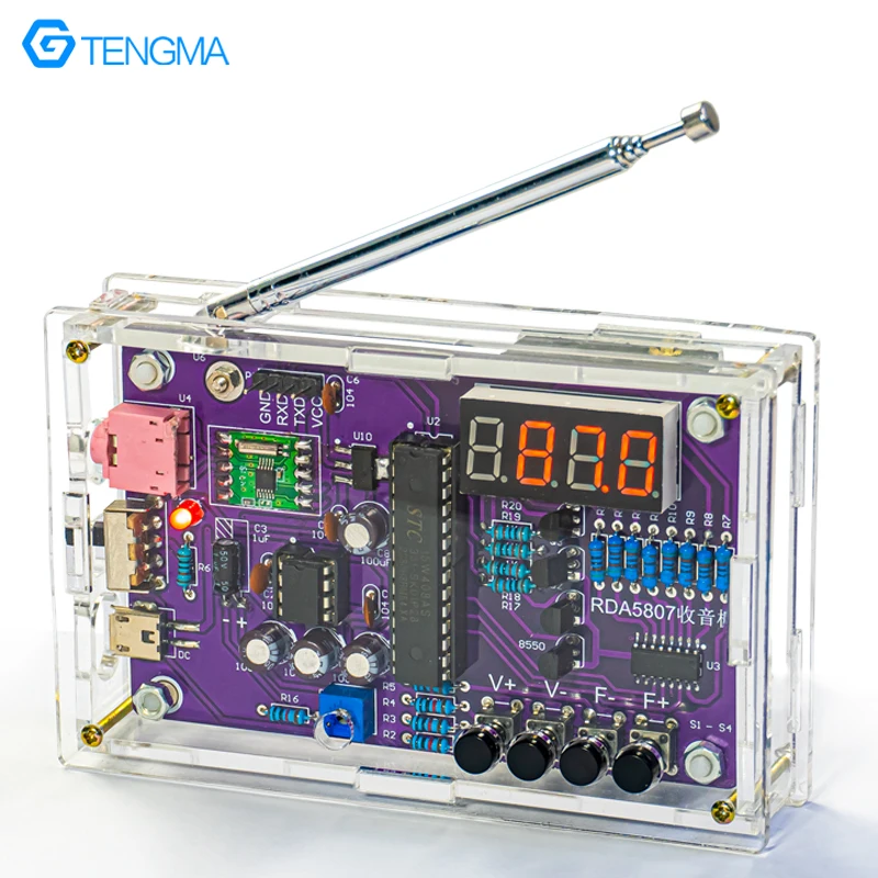 FM-radio-assembly-kit-nixie-tube-display-teaching-training-DIY ...