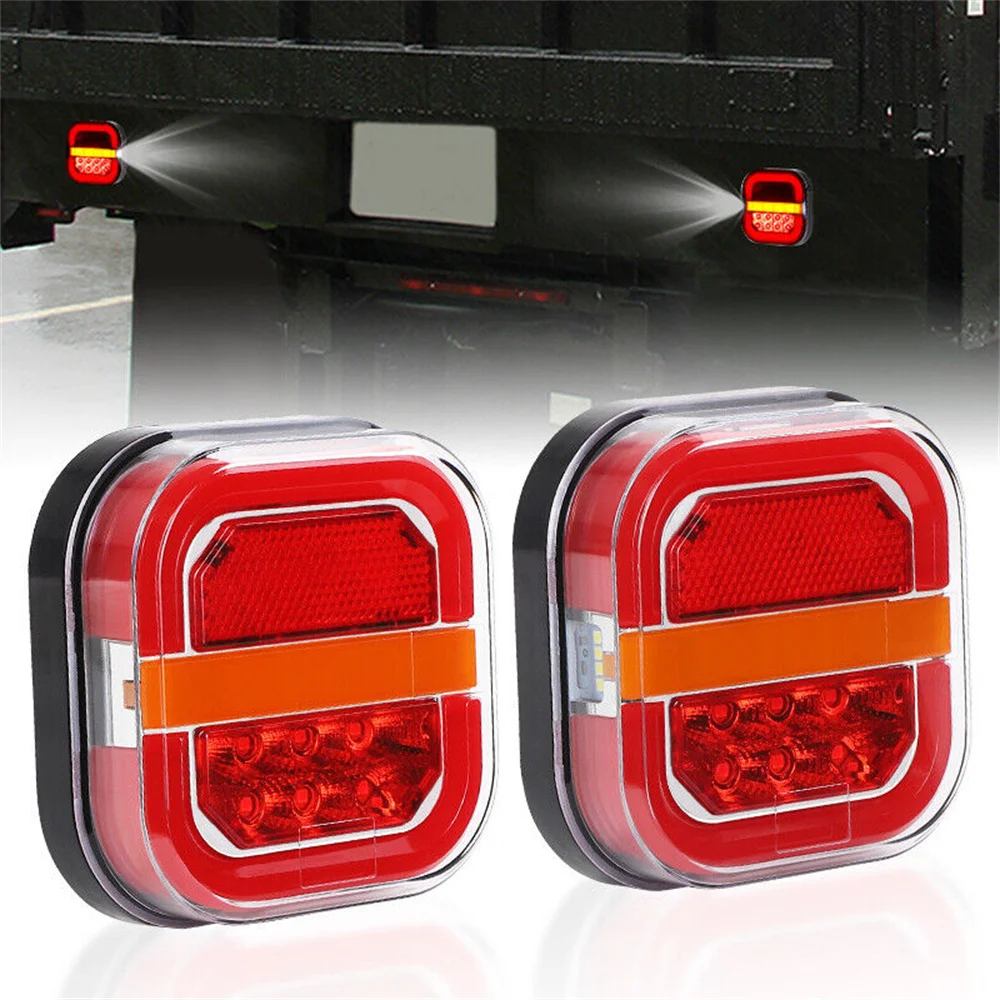4-Inch-Car-Led-Trailer-Tail-Lamp-Square-Brake-Flowing-Turn-Signal ...