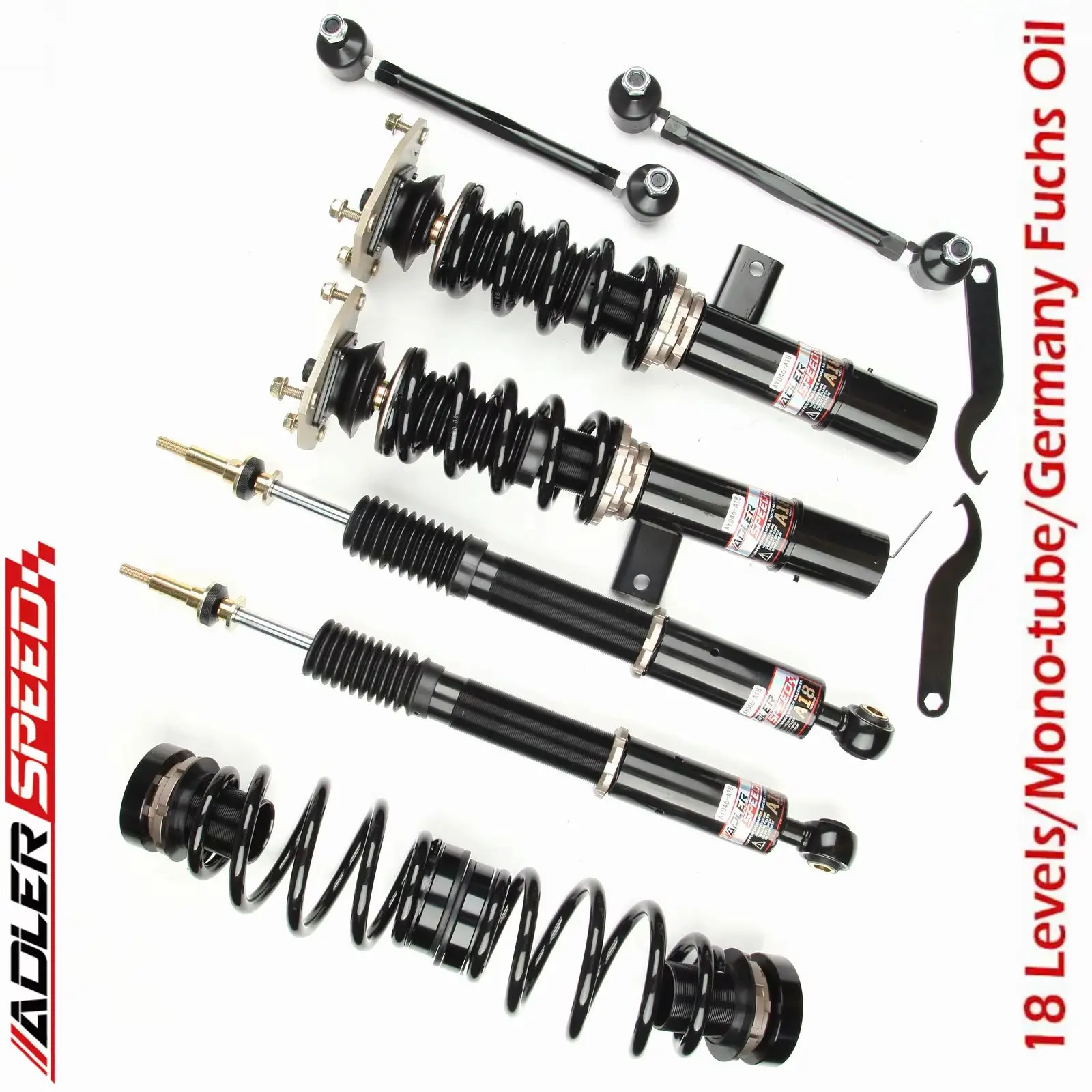 ADLERSPEED 18 Way Adjustable Coilovers Springs Shocks For Volkswagen ...