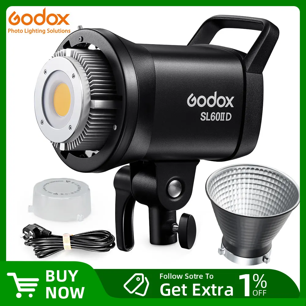 Godox 5600K SL60IID COB LED Video Light 2.4G Wireless/Bluetooth Control ...