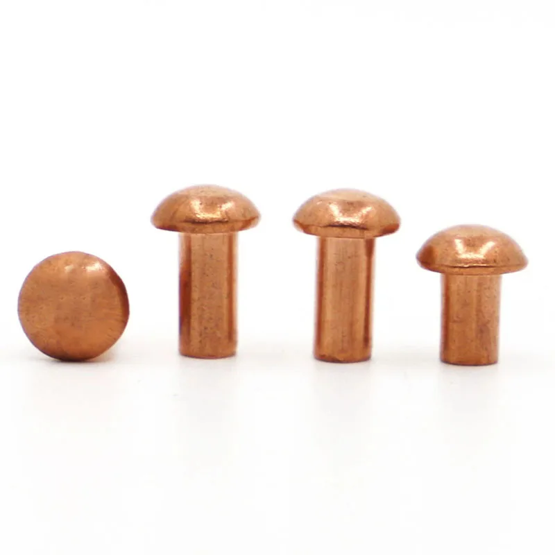 200/2pcs Button Head Cap Copper Rivets M2 M2.5 M3 M4 M5 M6 M8 Round ...