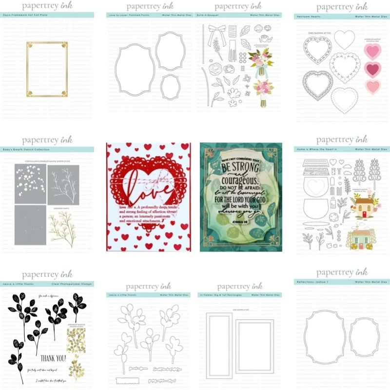 Heart oval-shaped home Cutting Dies Scrapbook Diary Decoration Stencil ...