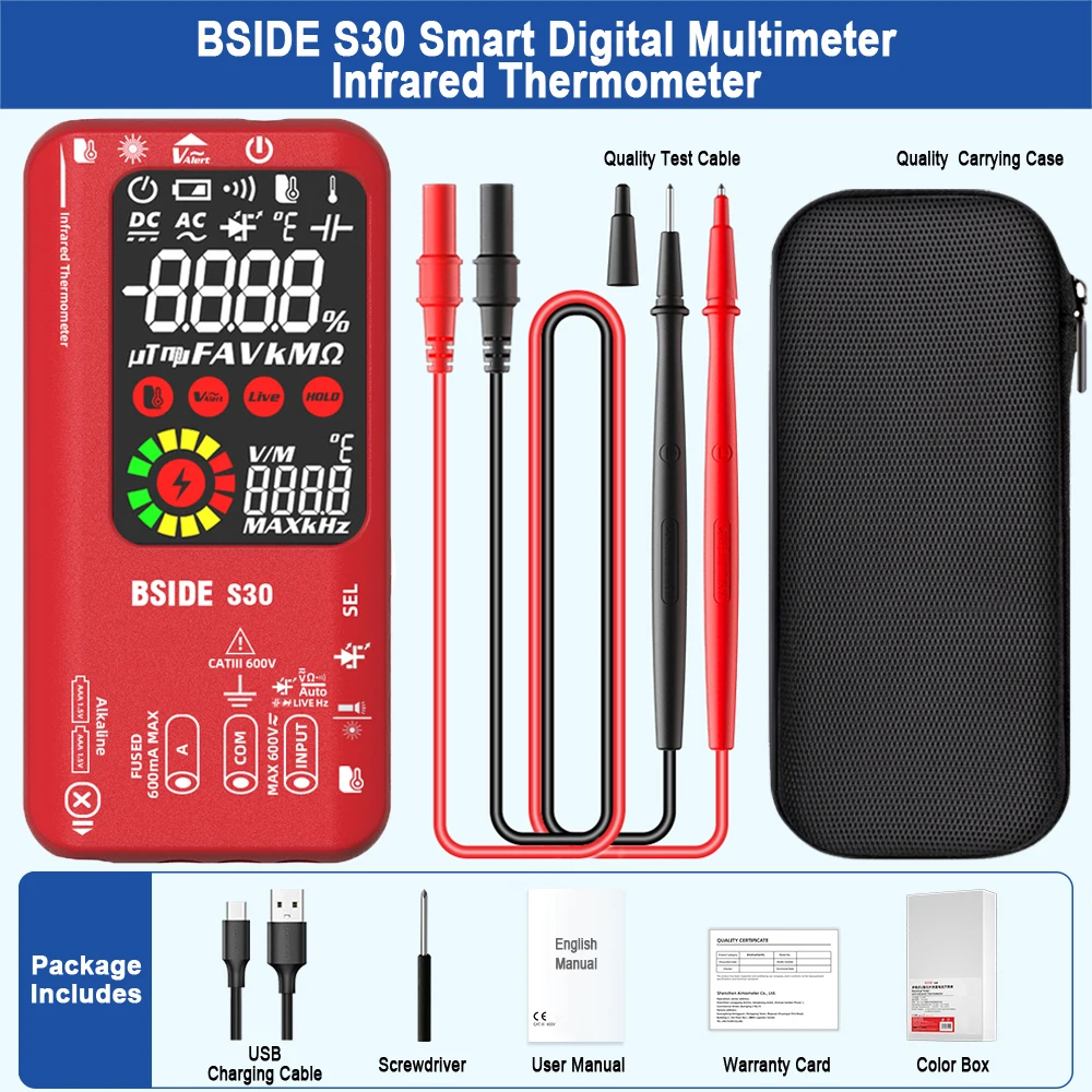 4in1-Digital-Multimeter-Infrared-Thermometer-Electric-Test-Pen-Circuit ...