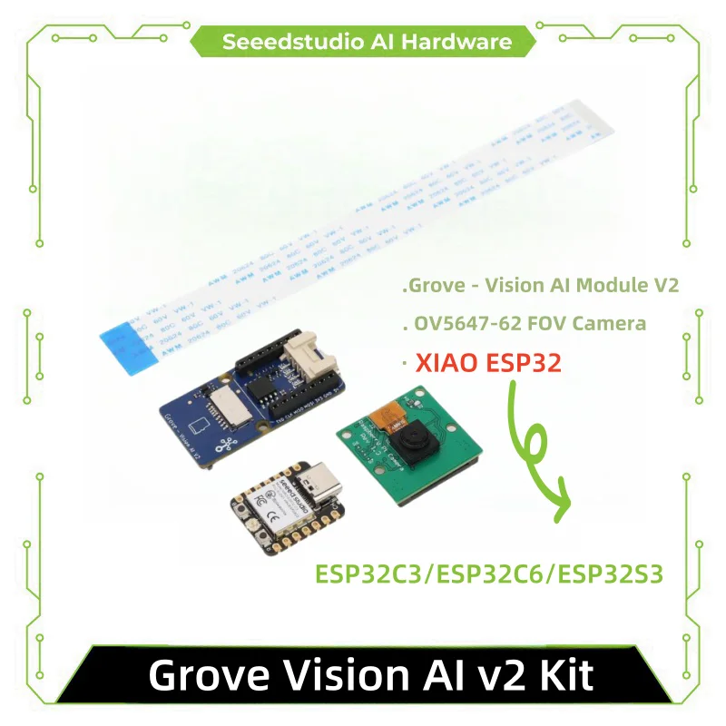 Grove Vision AI v2 Kit- Arm Cortex-M55 & Ethos-U55, TensorFlow and PyTorch supported, Arduino ...